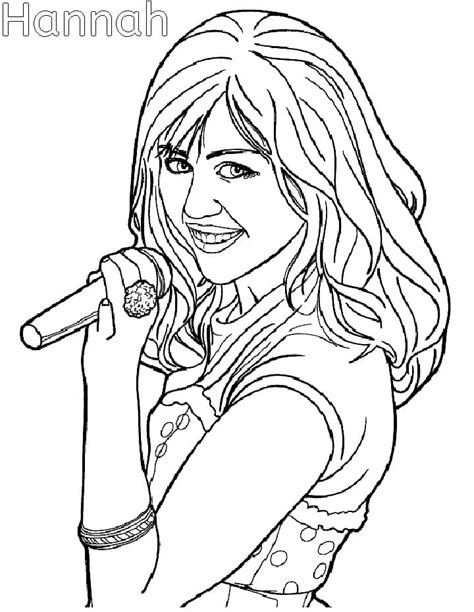 Hannah Montana To Color