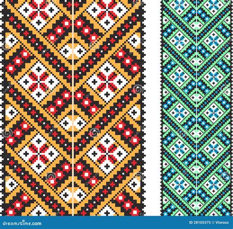 Украинский национальный орнамент Иллюстрация штока иллюстрации