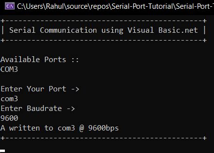 Serial Port Communication Between PC And Arduino Using Visual Basic Net