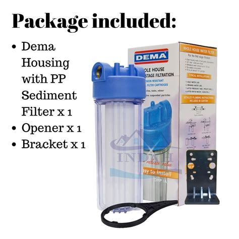 Instaflo Iii 3 4 Dema Housing Water Purifier With 10 Inch Pp Sediment