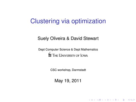 Pdf Clustering For Bioinformatics Via Matrix Optimization