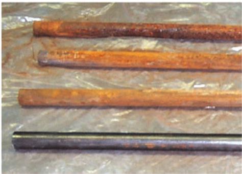 Four Steel Bars Showing Different Degrees Of Corrosion—uncorroded Case Download Scientific