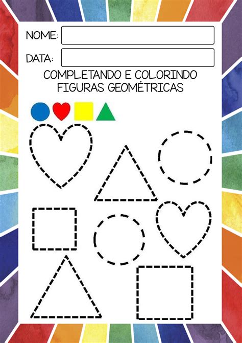 ATIVIDADES LINDAS FORMAS E CORES PARA A EDUCAÇÃO INFANTIL IMPRIMIR