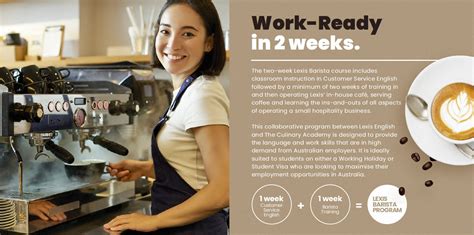 Customer Service + Barista Training Program - Lexis English