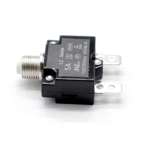 5 Amp Push Button Circuit Breaker 50v Dc Or 250v A Vicedeal