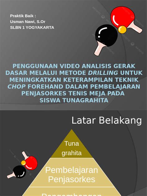 Penggunaan Video Analisis Gerak Dasar Melalui Metode Drilling Pdf