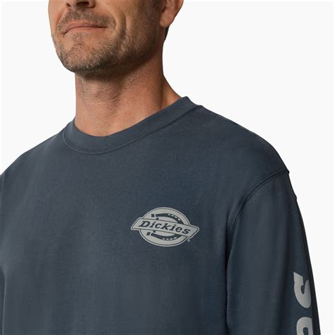 Mens Long Sleeve Heavyweight Logo T Shirt Dickies Canada