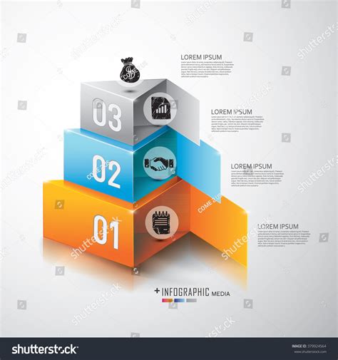 Modern Business Steps Success Charts Graphs Stock Vector Royalty Free