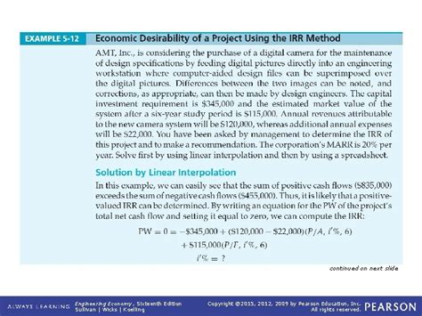 EXAMPLE 5 1 Using PW Evaluation Of New