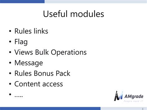 module rules overview use cases api ppt