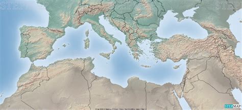 Stepmap Mittelmeer Landkarte F R Welt