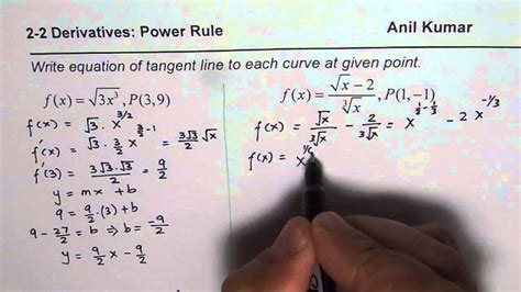 Finding The Tangent Line Calculus