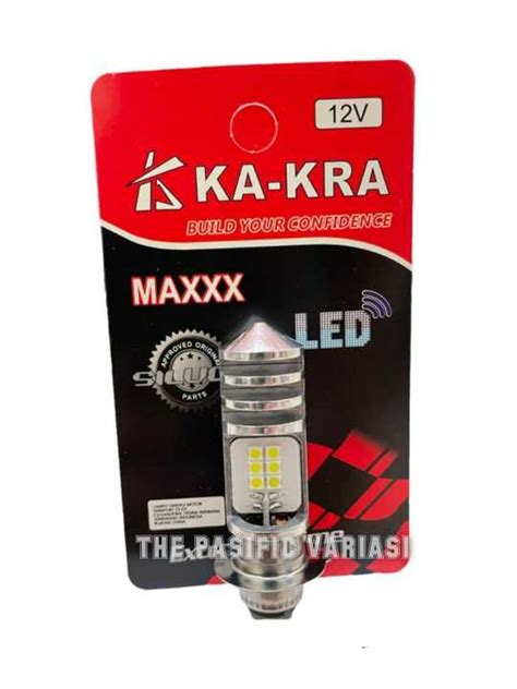 Promo Lampu Led Depan Lampu Led Utama Motor Bebek Matic Model H Sisi MATA AC DC KAKRA