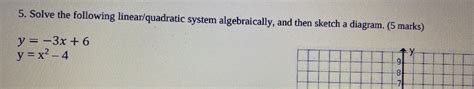 Solved 5 Solve The Following Linear Quadratic System
