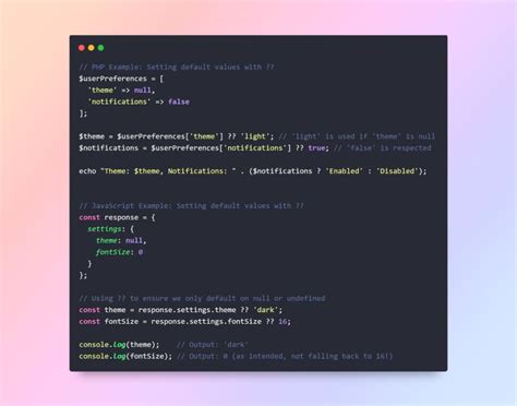 ever stumbled upon a scenario where you need to assign a default value