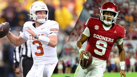 #1 Texas vs. #18 Oklahoma 7/27/25 - Stream the Game Live - Watch ESPN