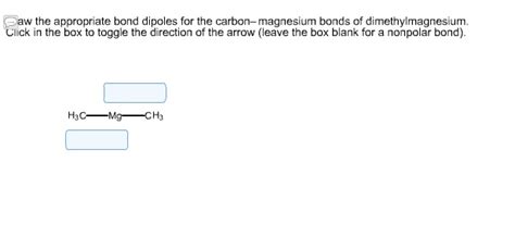 Solved Draw the appropriate bond dipoles for the | Chegg.com