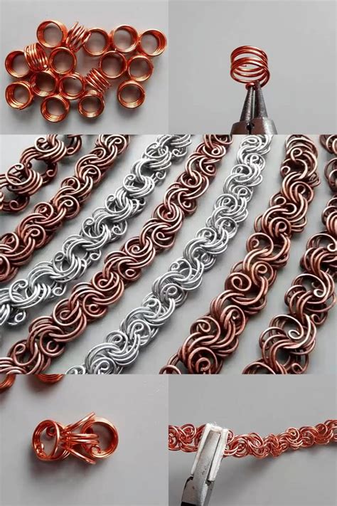 Браслеты из проволоки без пайки Из меди и алюминия Ажурные укр… Схемы для изготовления