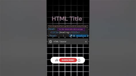 Html Title Web Tech Shorts Viralshorts Coding Youtube