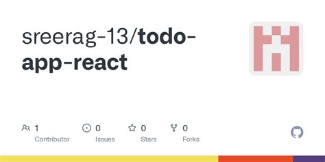 GitHub Sreerag 13 Todo App React