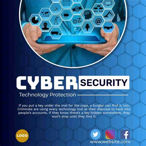 Cyber Security Internet Instagram Posts Design Templates