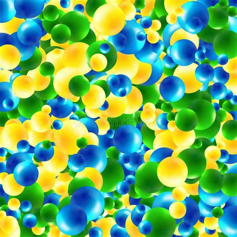 Background With Color Balls Blur Effect 3d Round Spheres Geometric