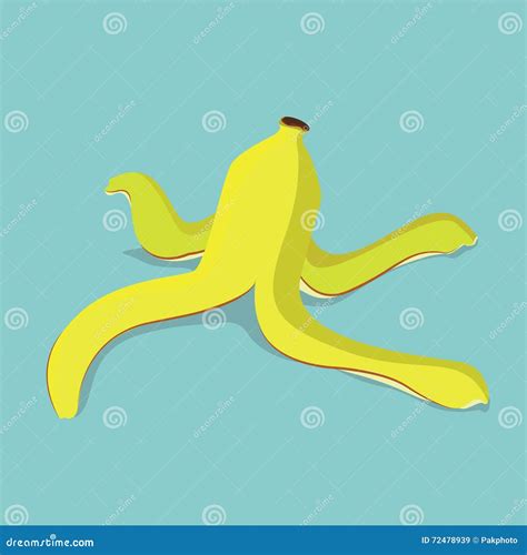 Banana Peel Vector Illustration Stock Vector Illustration Of Symbol