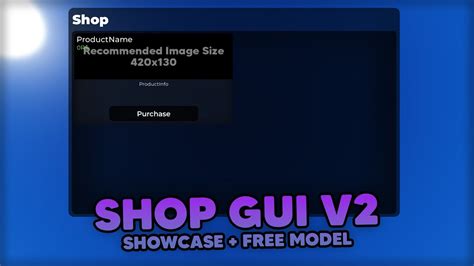 Shop Gui V2 Roblox Showcase Free Model YouTube