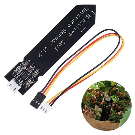 용량 성 토양 수분 센서 모듈 부식 방지 와이드 와이어 아날로그 Arduino 수분 감지 정원 급수 Diy 정원 용품