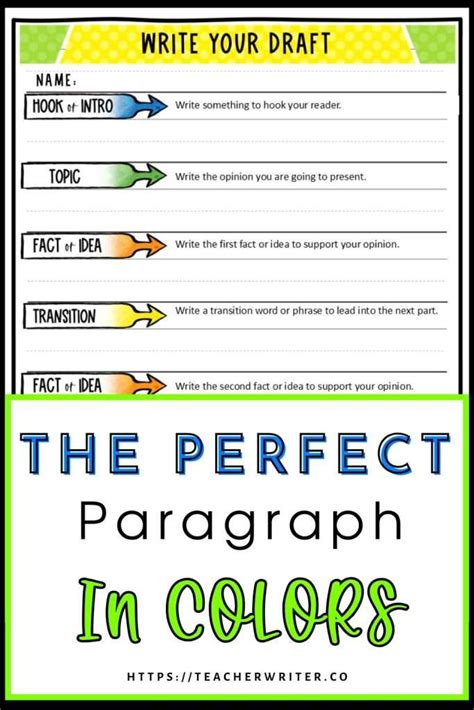 How To Teach Writing A Paragraph With A Color Code In Sentences