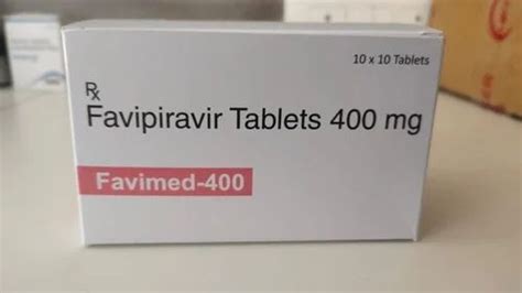 Favimed Favipiravir 400 Mg Tablets Treatment Covid At Rs 5000 Box