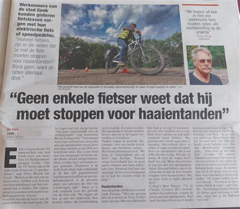 Geen Enkele Fietser Weet Dat Hij Moet Stoppen Voor Haaientanden R