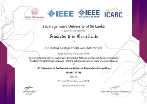 Dilmi Perera On Linkedin Ieee Researchpublication Generativeai Programminglanguage
