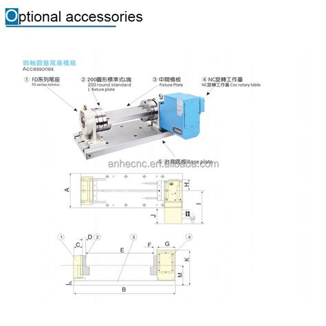 Fanuc System VMC CNC Machining Center Uses Mm Center High Universal Indexing Head Axis CNC