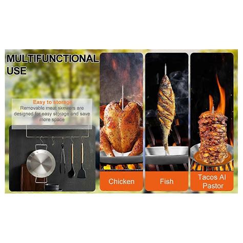 Al Pastor Skewer For Grill Stainless Steel Vertical Skewer Brazilian