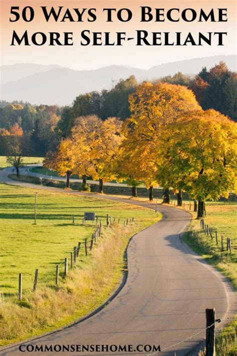 50 Ways To Become More Self Reliant