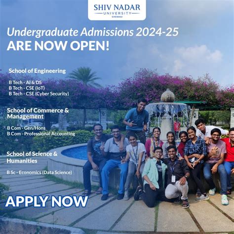 Shiv Nadar University Chennai On Linkedin About Shiv Nadar University