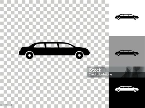 チェッカーボードの透明な背景のリムジンアイコン アイコンのベクターアート素材や画像を多数ご用意 アイコン イラストレーション