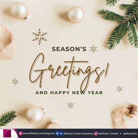 Efficient Frontier Consulting On Linkedin Warmest Wishes For A Joyful