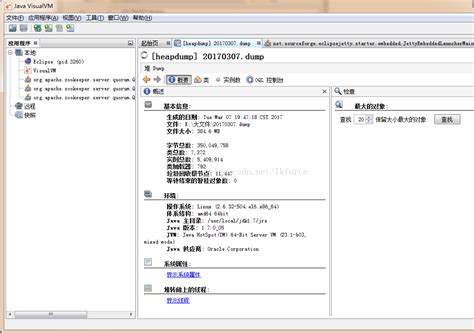 用jvisualvm分析dump文件 Csdn博客