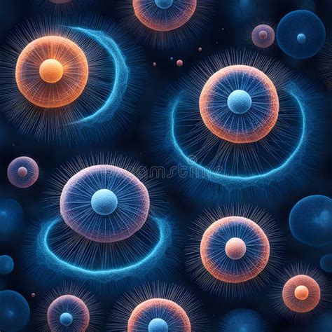 Tiny Cells During Cell Division Ai Generatet Stock Illustration Illustration Of Division