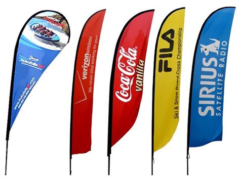 Flying Banner Stand Printing Services Laser Cut And Engrave Services
