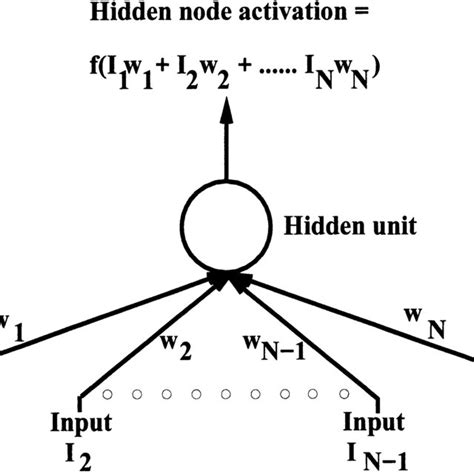 Computing A Hidden Node Activation Value Download Scientific Diagram