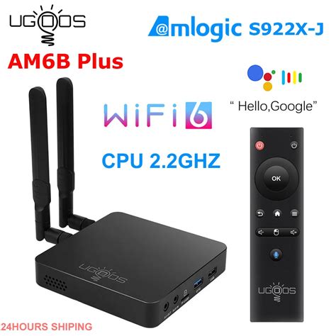 Ugoos Am6b Plus Wifi 6 Amlogic S922x J 2 2ghz Tv Box Android 9 0 4gb