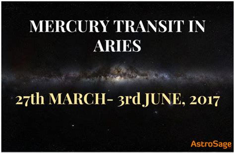 Astrosage Magazine Planet Mercury Transits In Aries Sign Know Its