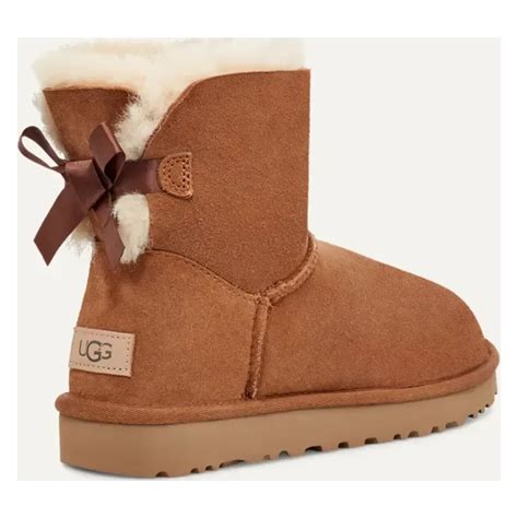 Ugg Mini Bailey Bow Ii Laars Dames Chestnut … Sneaker Squad