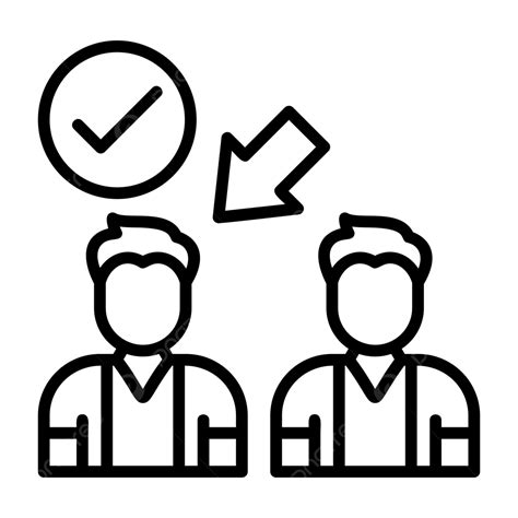 Elected Selected Line Icon Vector Elected Selected Icon Choice Chose