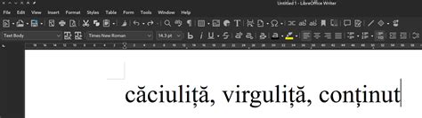 Rendering Issues With Times New Roman And Diacritics Software