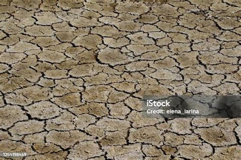 가뭄으로 고통받는 거대한 지역 건조 토지의 균열에 마른 물 저수지 자연 가뭄 개념 말린 금이 토양 토양 지상 텍스처 배경 0명에