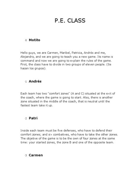 Pe Class Pdf
